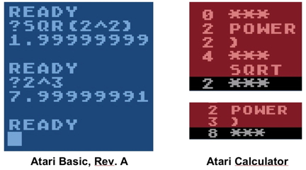 AtariWiki V3.1: Atari Calculator